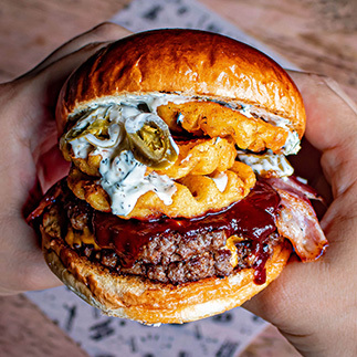 Food Menu: Fat Hippo, burger restaurants and mobile catering.