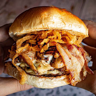 Food Menu: Fat Hippo, burger restaurants and mobile catering.